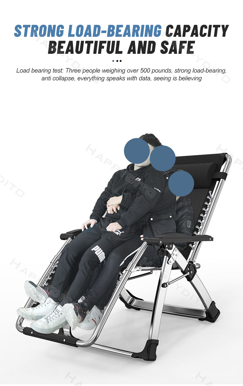 Reclining chair Bed Folding bed COD Heavy Duty Foldable chair With foam ...