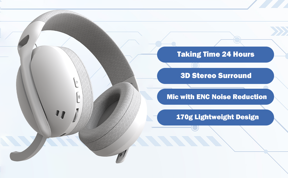 Inplay HT220 Wireless Bluetooth Headset With Mic Over-Ear Deep Bass ...