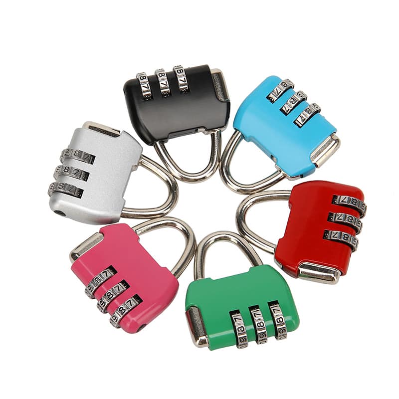 3 Digit Combinations Padlock Safe Cipher Lock Small Combination Lock ...
