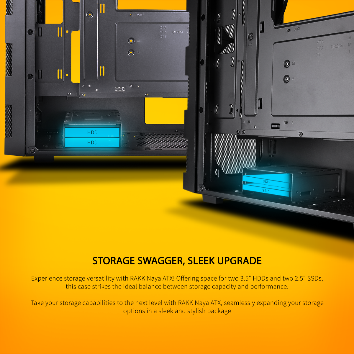 RAKK NAYA Matx and ATX Mesh Gaming PC Case Black | Shopee Philippines