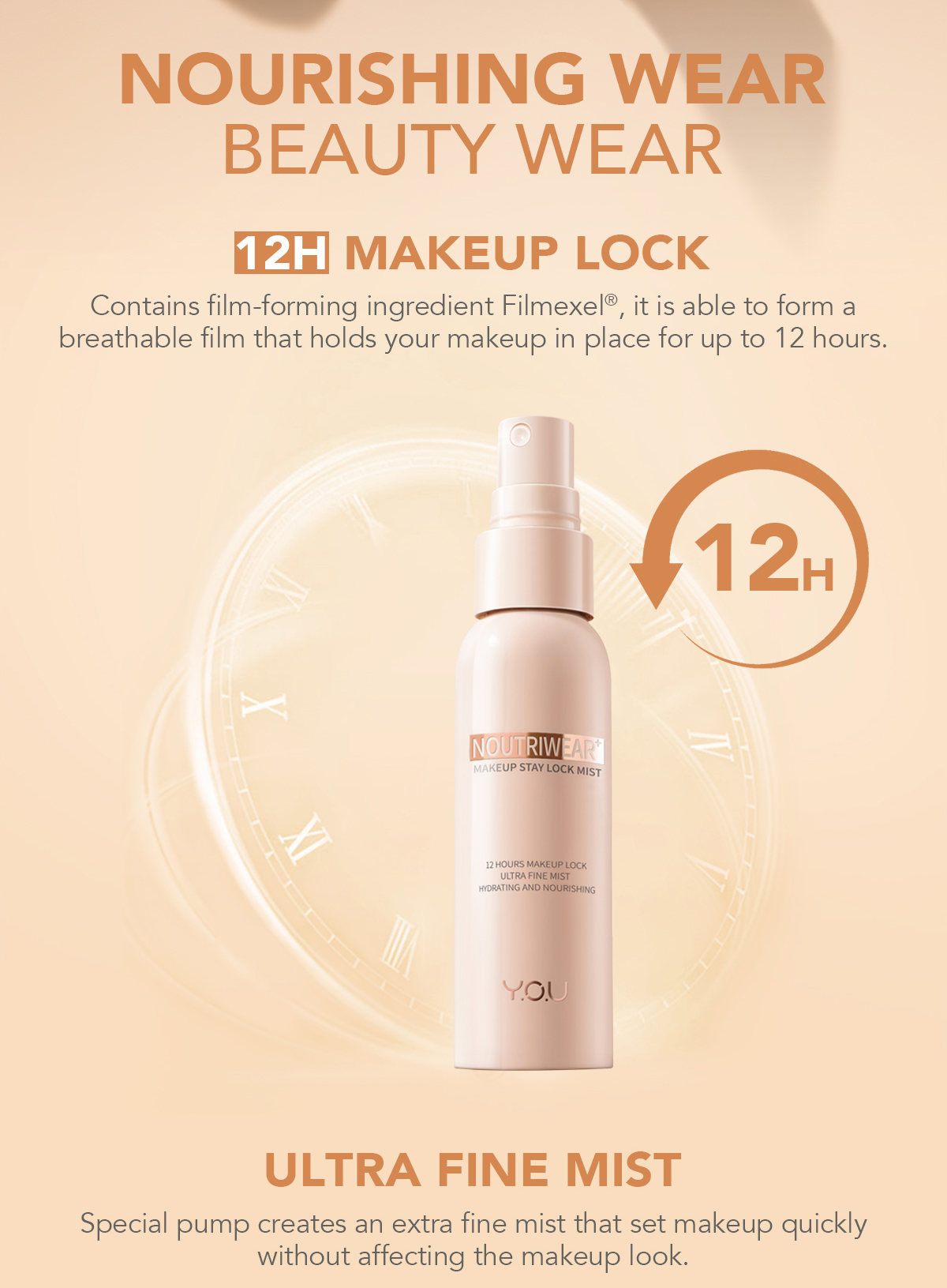 Y.O.U Flawless Base 2 in 1 Bundle | CT Skin Tint + Lock Mist | 24H Oil ...