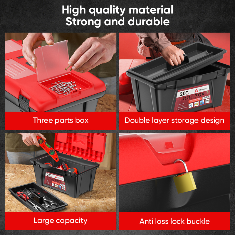 Mitushi 11/12/13/14/15/16/17/20" Heavy Duty Multifunction Plastic Tool ...