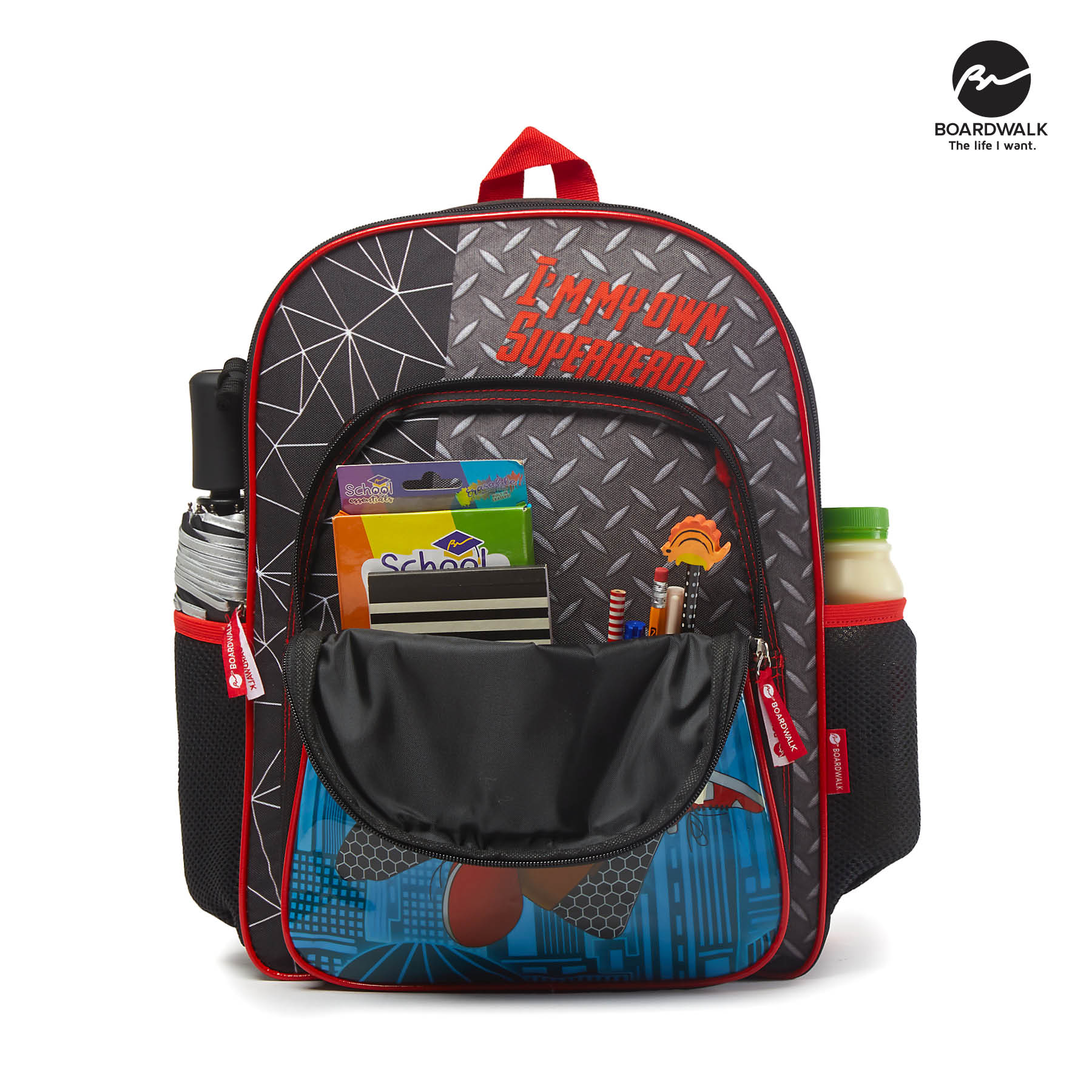 Boardwalk Morbick Boys Backpack with Spider man print | Shopee Philippines