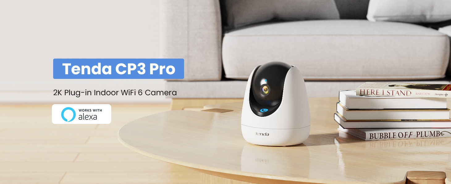 Tenda CP3 Pro AI+Wifi 6 3MP Indoor Wifi Camera for Home Security ...