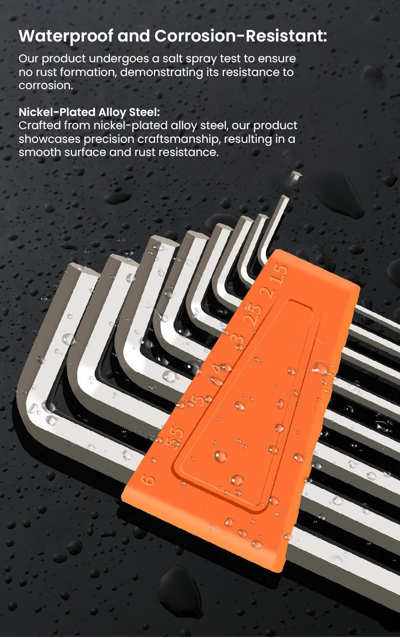 2Pack Allen Wrench Set Stainless Steel Hex Wrench Screwdriver L-Style ...