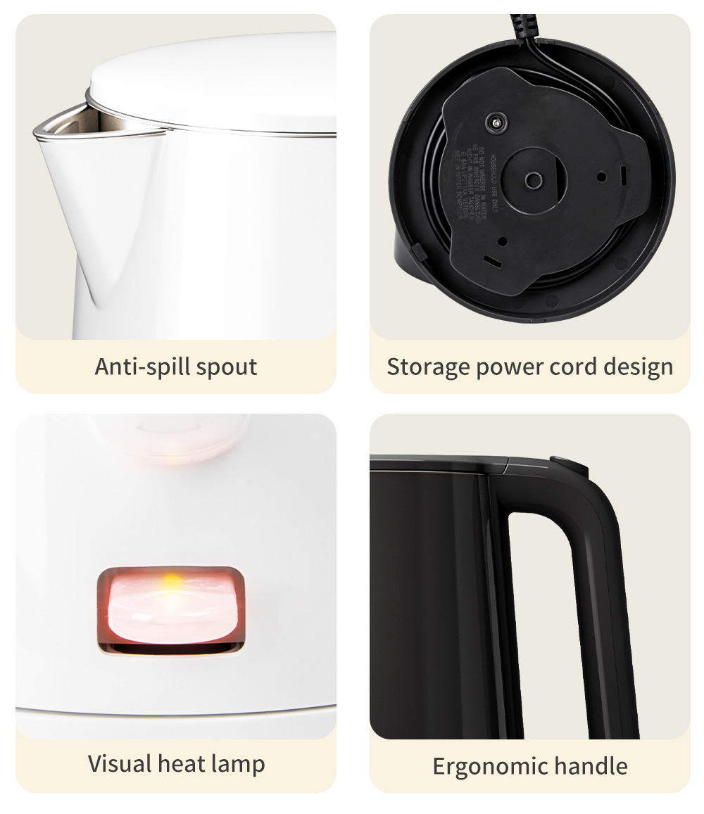 Simplus Electric Water Kettle 1.7L (304 Stainless Steel) | Shopee ...