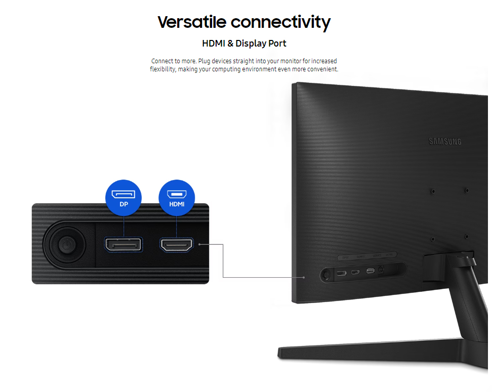 Samsung 27" 100Hz Full HD IPS Essential S3 Monitor LS27C330GAEXXP for ...