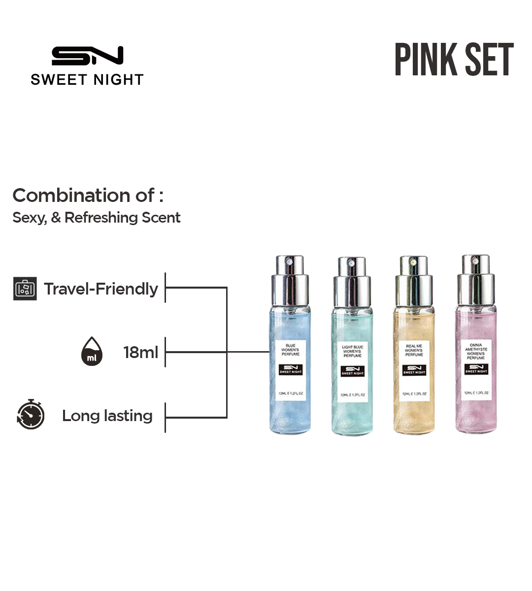 Sweet Night 4in1 Pink Scentsation Collection | Shopee Philippines