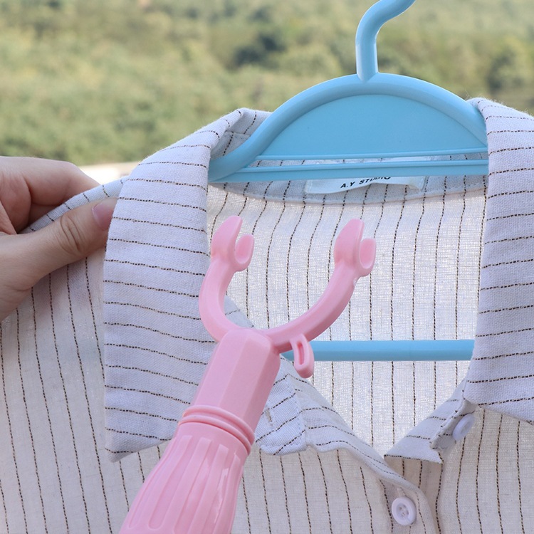 Clothes Rail Clothes Fork Adjustable Clothes Pole Fork Clothes Hook ...