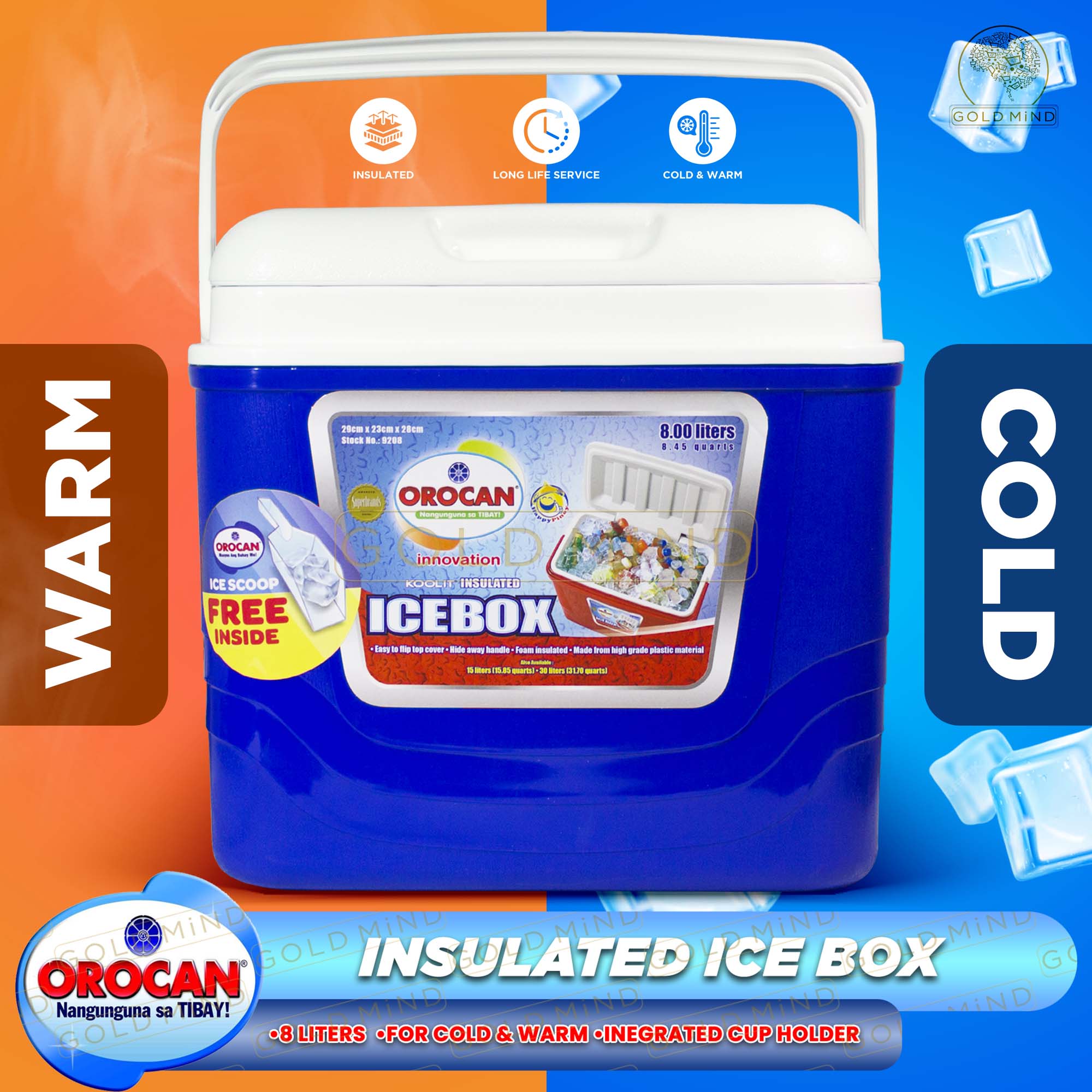 Orocan Icebox 8 & 5 Liters Insulated Ice Box | Shopee Philippines