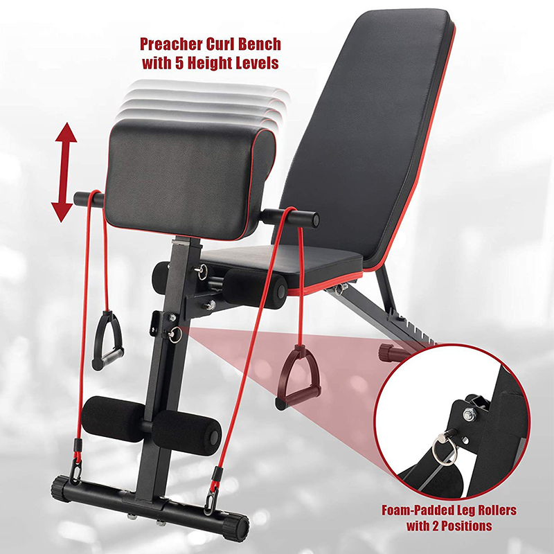 【COD】 Gym Bench Press Chair Dumbell Bench Adjustable Sit-up bench Press ...