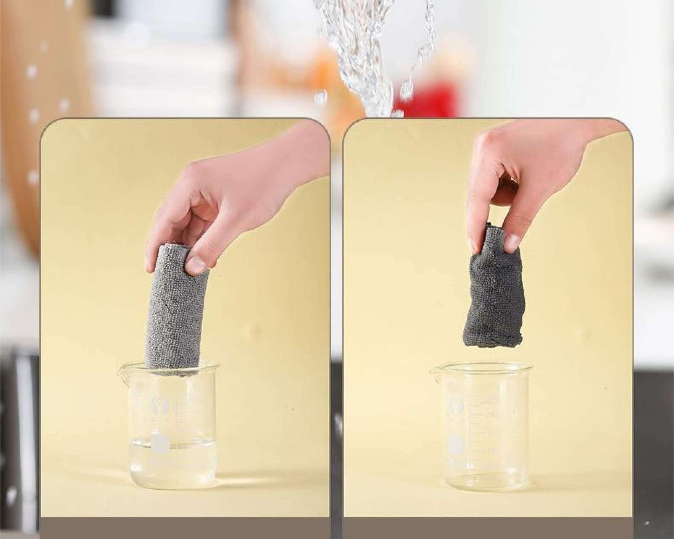 20pcs/box Removable Dishcloth Reusable Absorbent Microfiber Kitchen ...