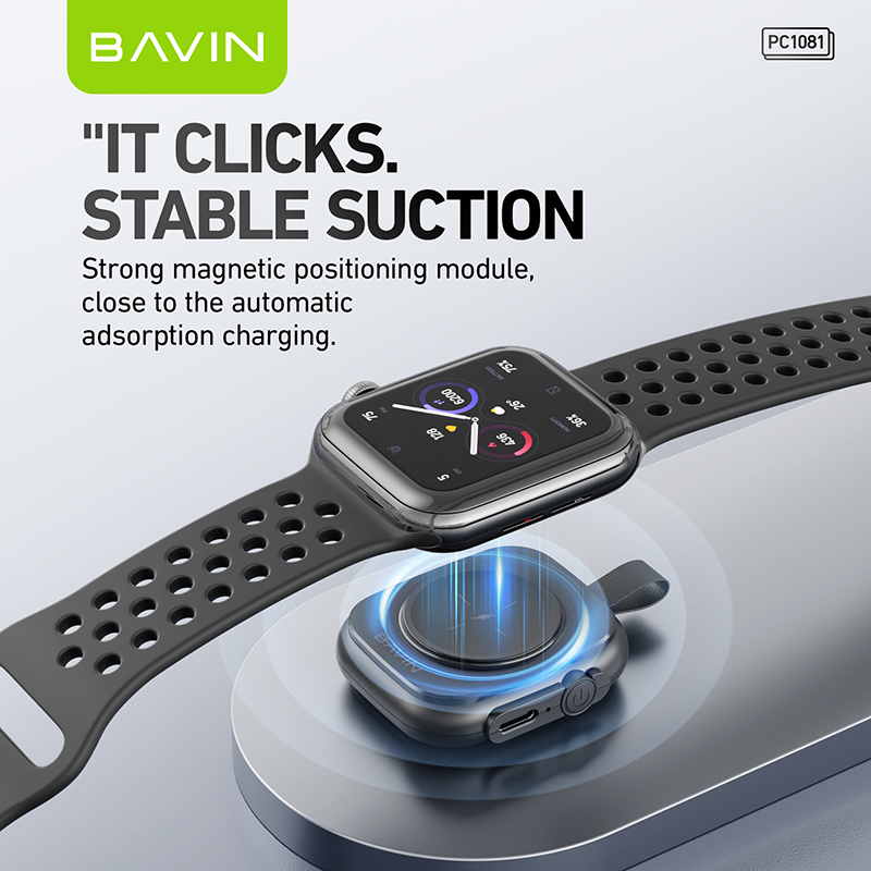 BAVIN PC1081 Portable Travel Wireless Magnetic Charger Power Bank ...