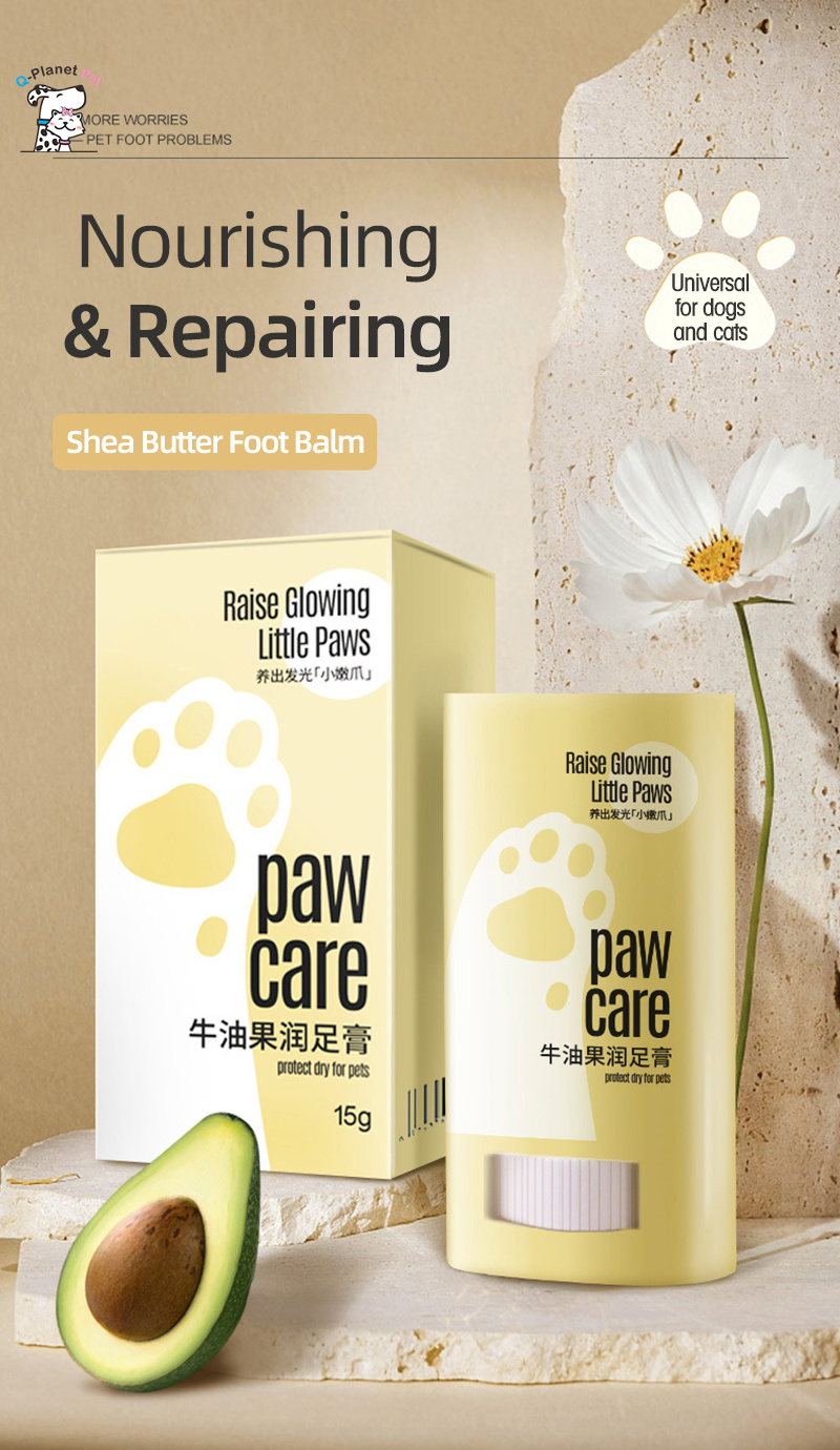 Pet Claw Care Dog Organic Paw Balm Snout Balm Avocado Moisturizer Soothes Rough Cat Paws Care ...