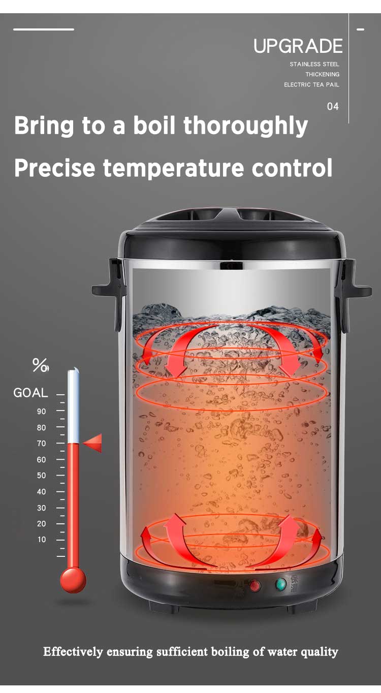 BOBI Milk tea boiling water bucket Large capacity stainless steel ...