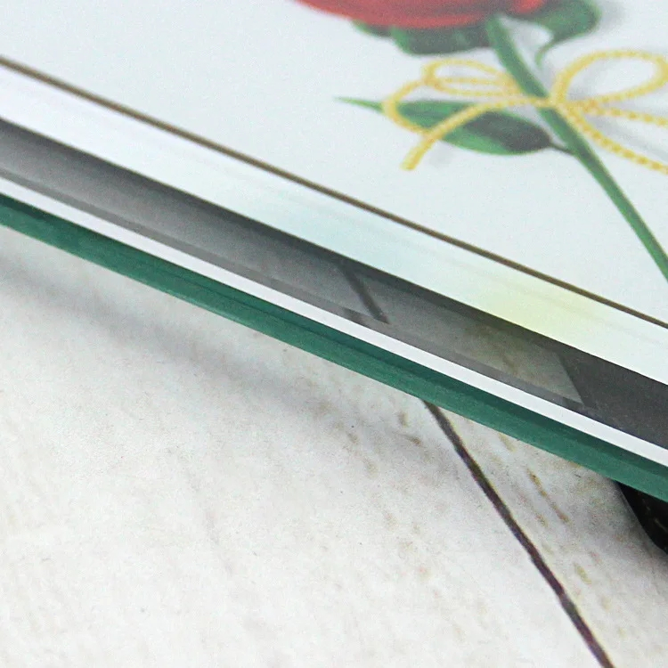 A4 6 "/8" Glass Transparent Photo Frame Multi-Purpose Document ...