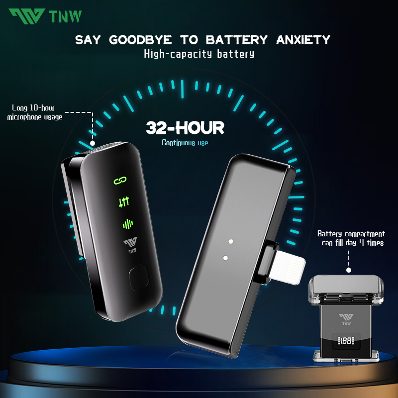 TNW A21 Dual Wireless Lavalier Microphone with Noise Cancellation ...