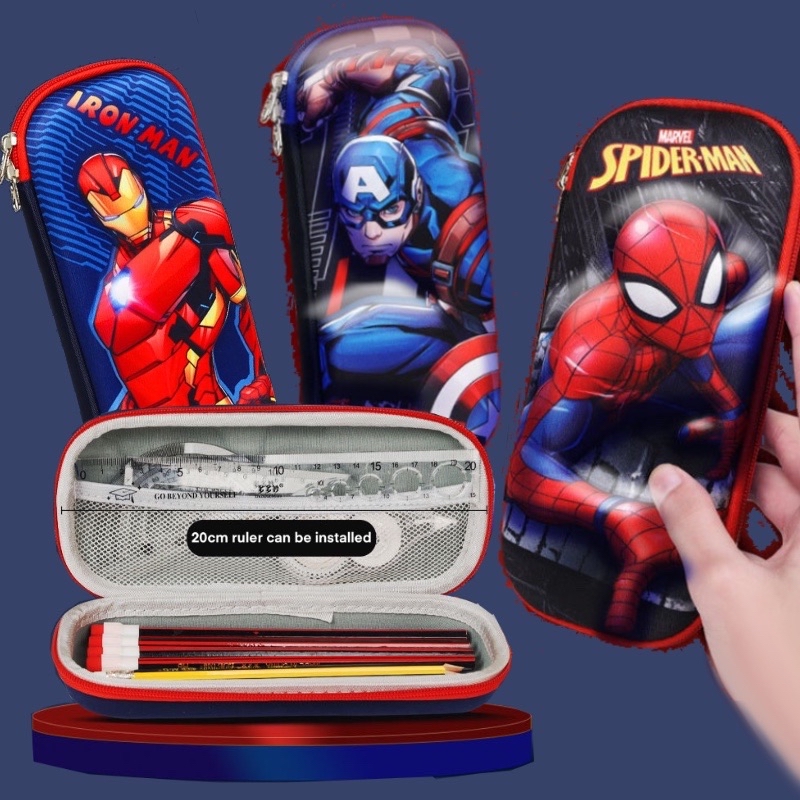 3D Cartoon Pencil Case Large Multi-Compartment Pencil case for Kids ...