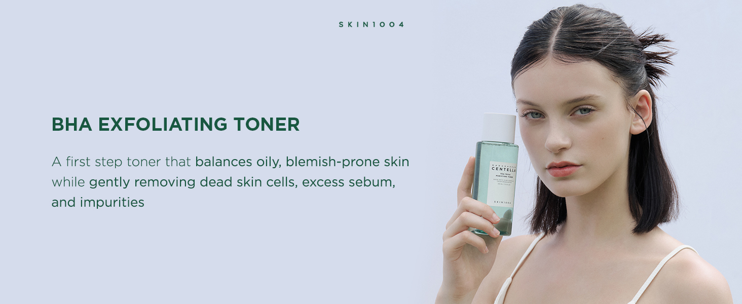 SKIN1004 [Tea Trica Basic 4 (Ver. 2)] Toner 210ml+ Ampoule 100ml+BHA Foam 125ml+ Spot Cream 20ml ...