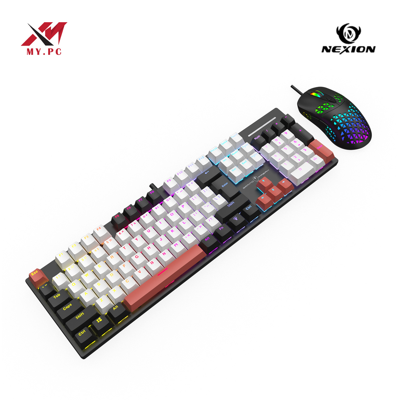 Nexion GK660/GK670/GK680 104 Keys 12 Running Lighting mode Mechanical ...