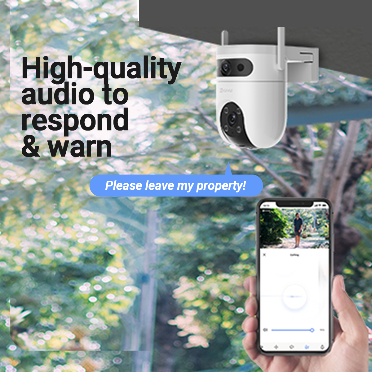 EZVIZ H9c DUAL 2K Dual Lens CCTV Camera Wireless 360°Pan &Tilt Security ...