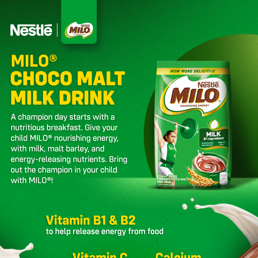 Milo Powdered Choco Malt Milk Drink 150g Pack Of 3 Shopee Philippines