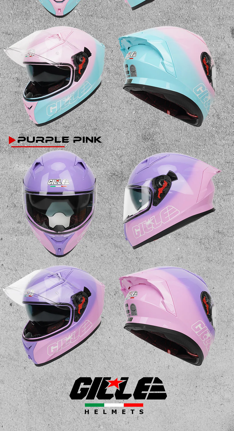 GILLE 135 V1 Two Tone Dual Visor Full Face Motorcycle Helmet For Men ...