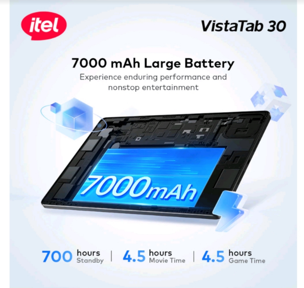 ITEL VistaTab 30 4G | 128GB ROM +4GB RAM | AI learning Center For Kids ...