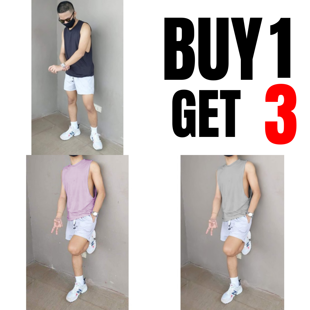 SS Buy 1 Get 3 Muscle Tee Plain Sando for Men | Shopee Philippines