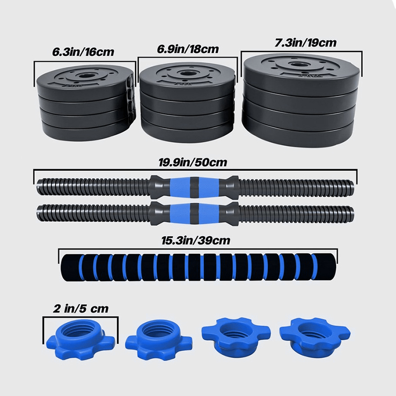 8 In 1 Dumbbell Set Adjustable 10~45Kg Dumbell Set For Men Exercise Gym ...