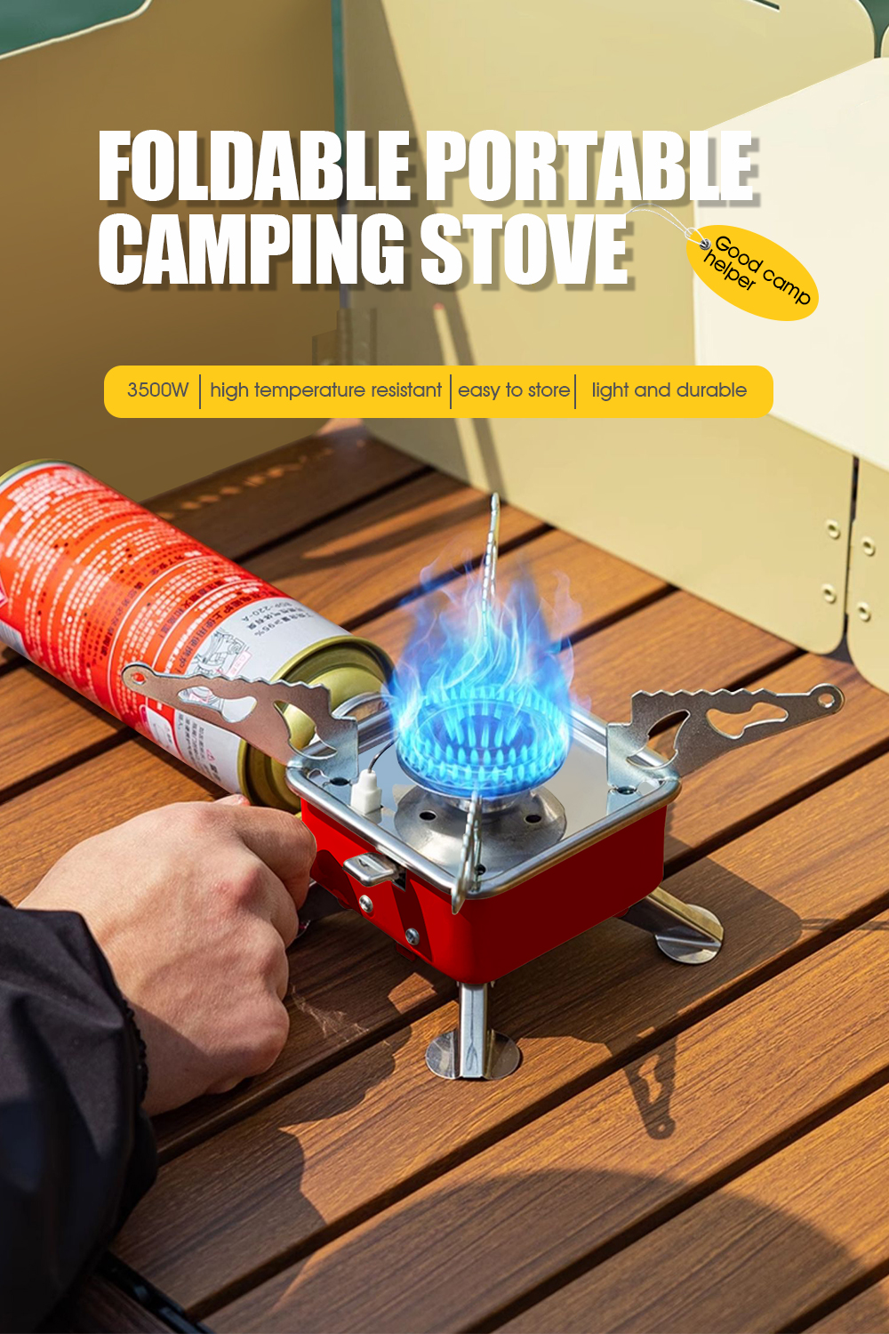 Butane gas stove Camping Stove Powered Portable Card Type Camping ...