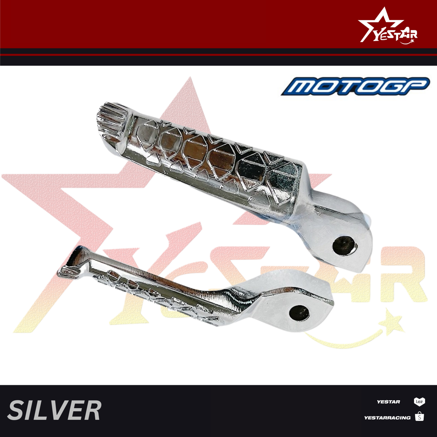 yestar_ 1 Pair CNC Alloy Rear Footrest HONDA Click Beat Fi ADV Genio ...