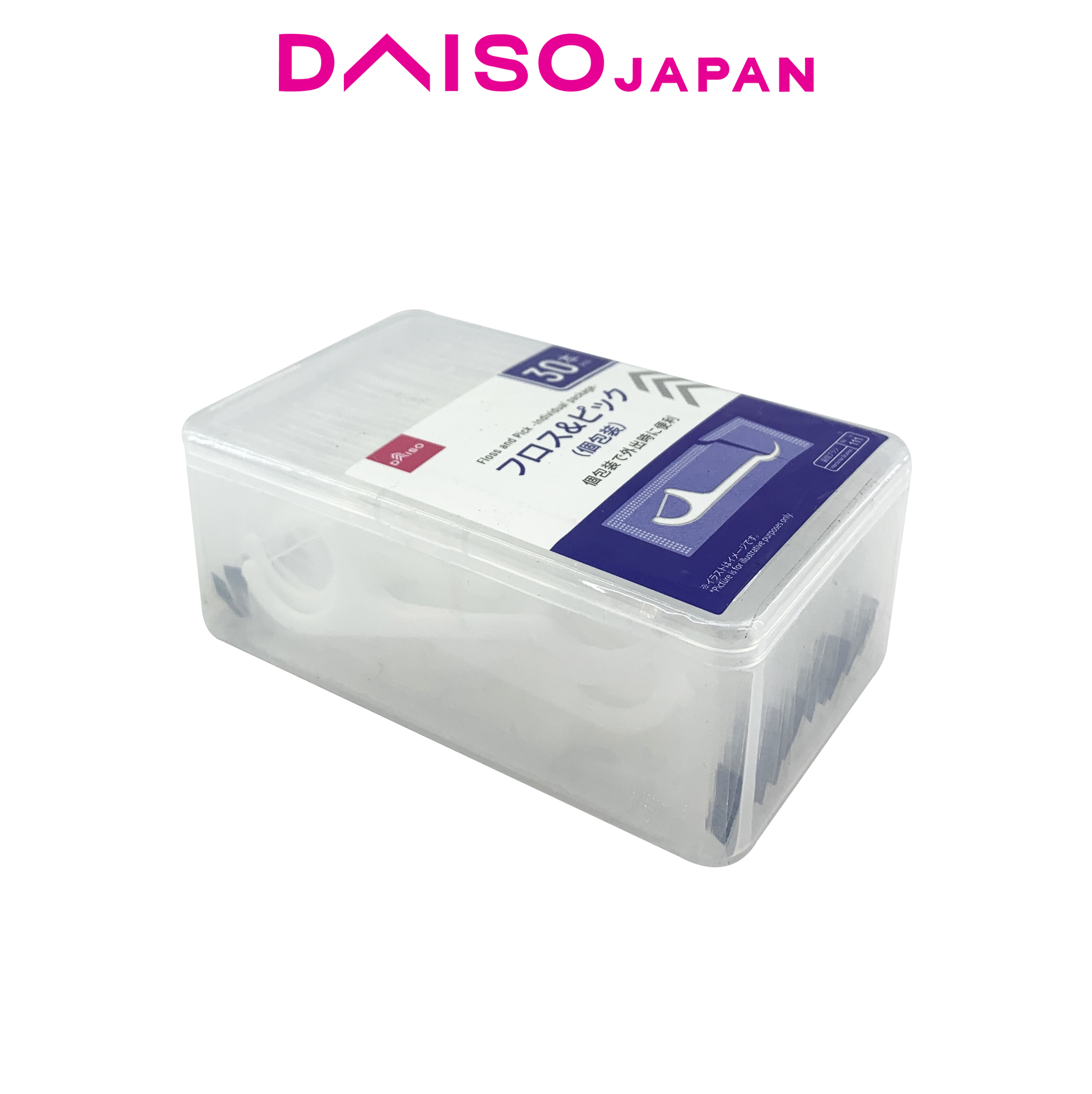 Daiso Individually Wrapped Floss and Picks with Case (30pcs) | Shopee ...