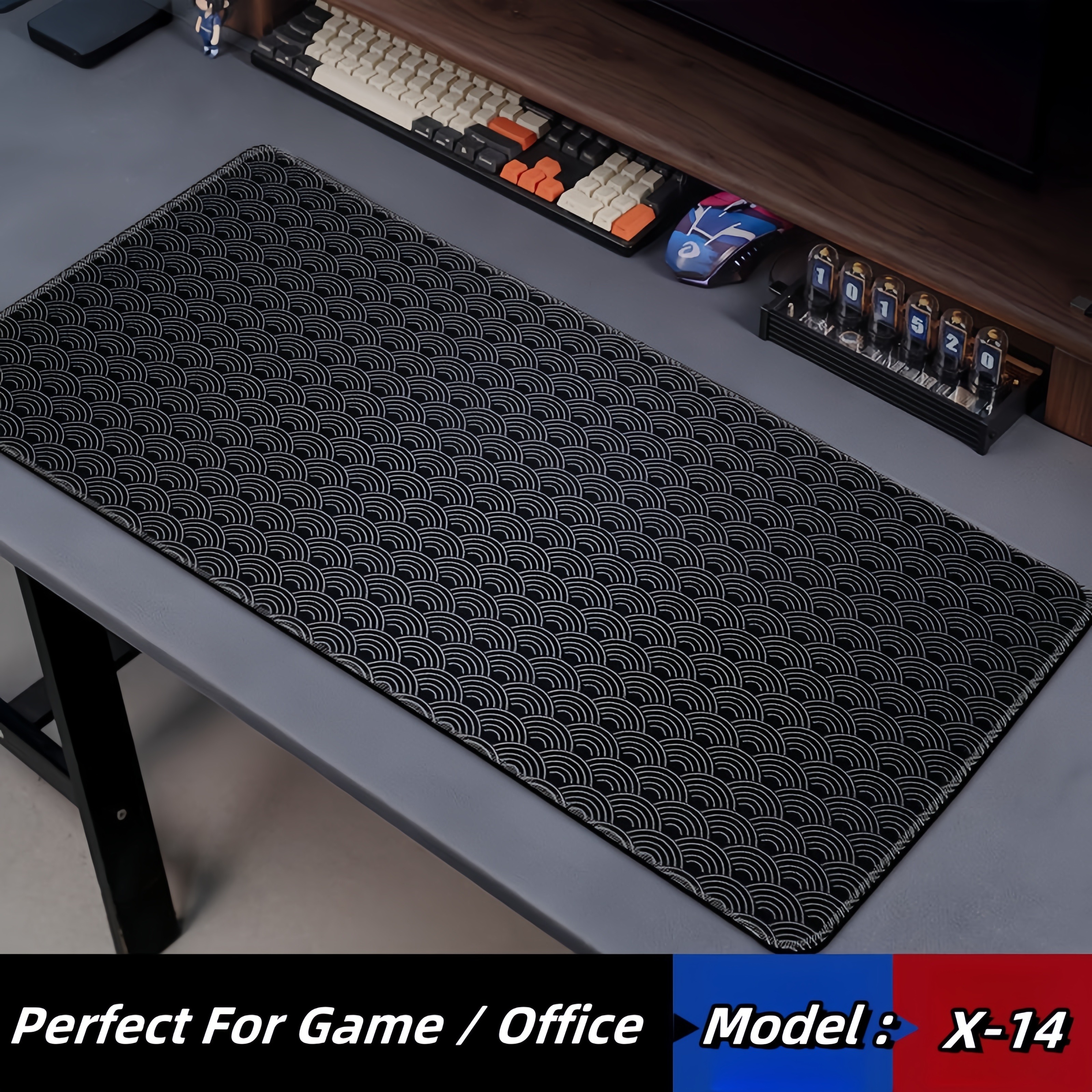 Zeus Plain Design Extended Mouse Mat / Mouse Pad For Gaming Office Mice ...