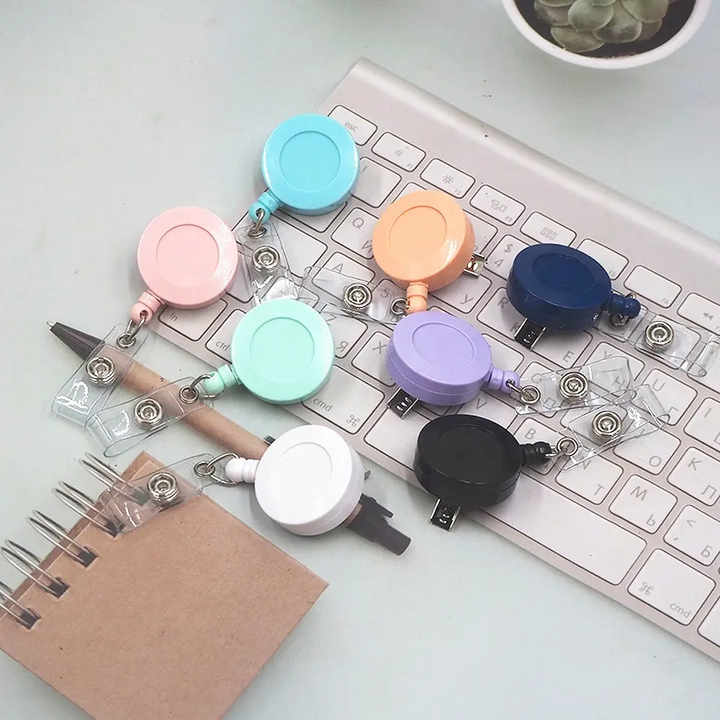 Telescopic buckle key chain tag hanging rope document buckle anti-lost ...