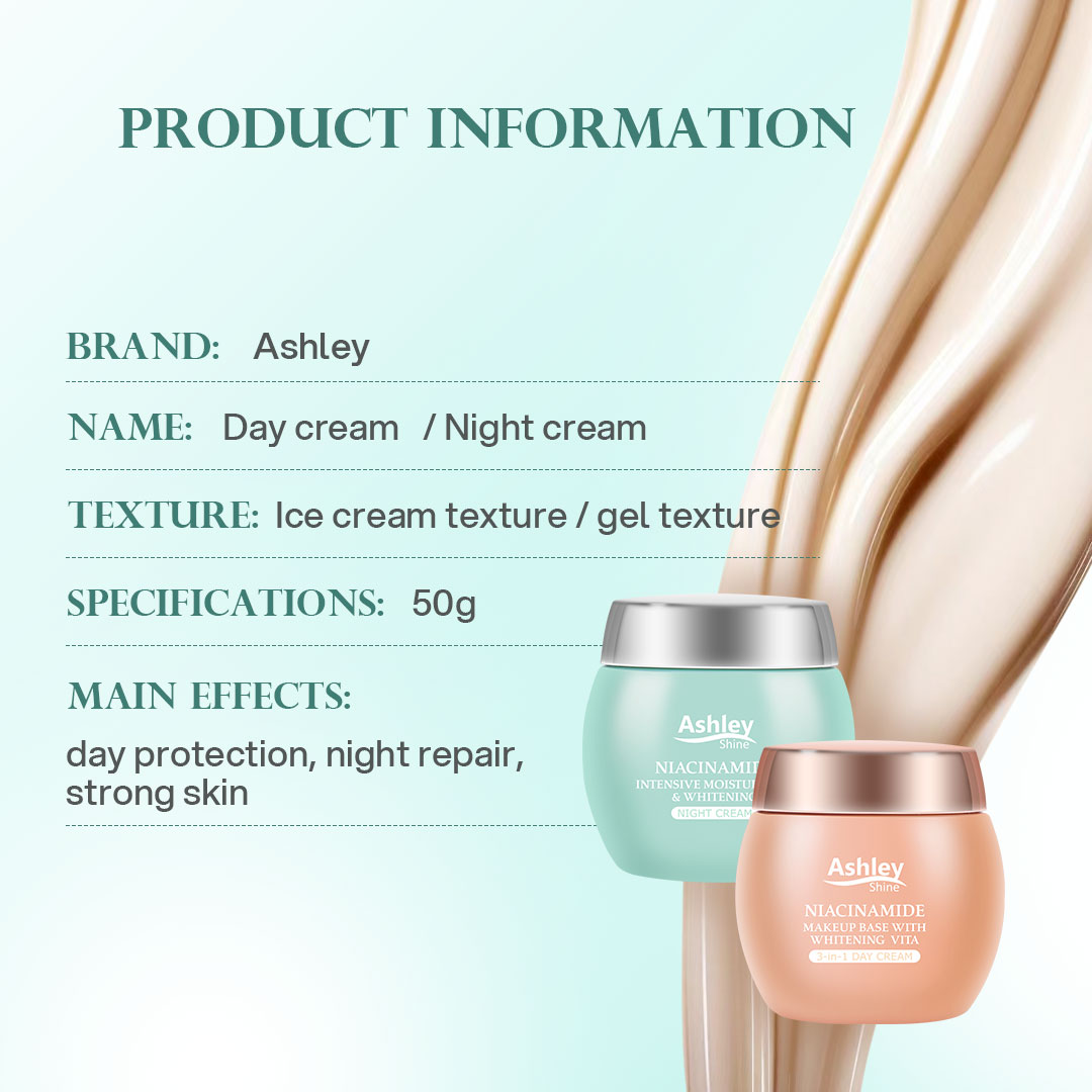 Ashley Shine Niacinamide Day Cream Night Cream Brightening Moisturizing ...