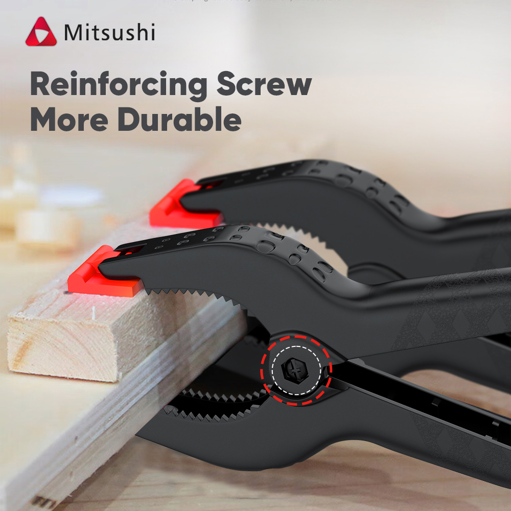 Mitsushi 2/3/4/6/9" Nylon Spring Clamp Carpentry DIY Photography ...