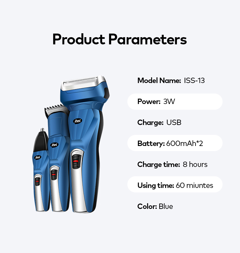 itel 3-in-1 Multi-functional Shaver Razor Hair Clipper Nose Hair ...