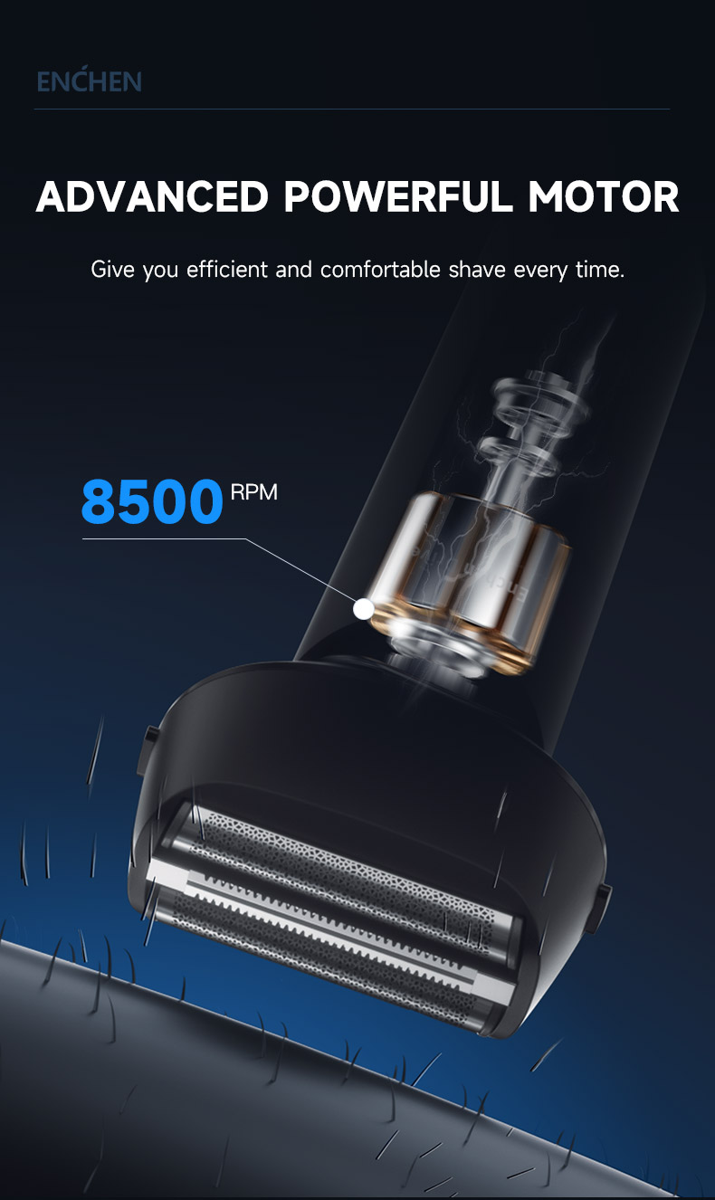 ENCHEN Electric Foil Reciprocating Shaver MS001 Razor With LCD Display ...