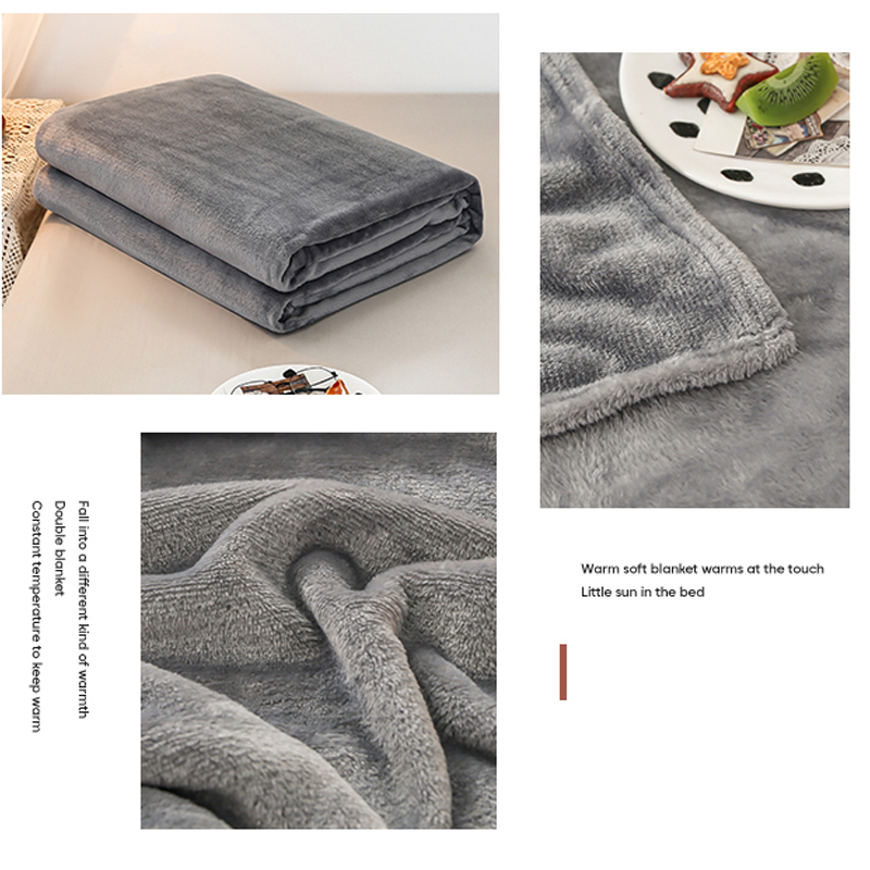Plain Microfiber Blanket/Microfiber Plain Blanket DOUBLE SIZE Fur Quil ...