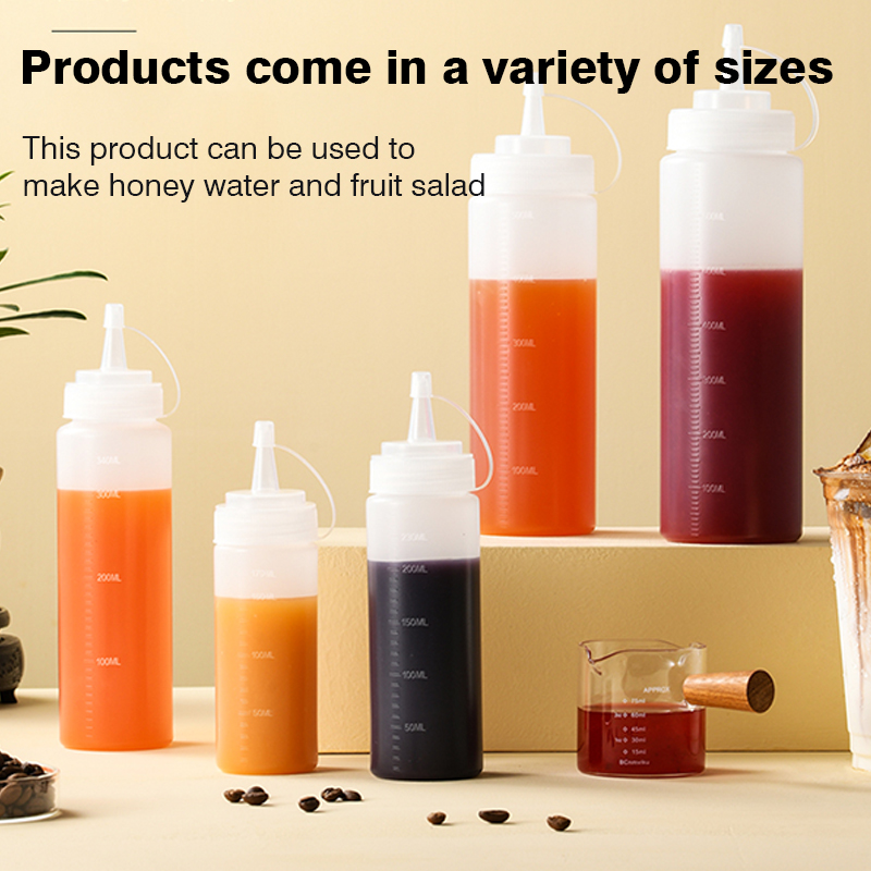 8-24oz Plastic Condiment Dispenser Ketchup Mustard Sauce Mayonnaise ...