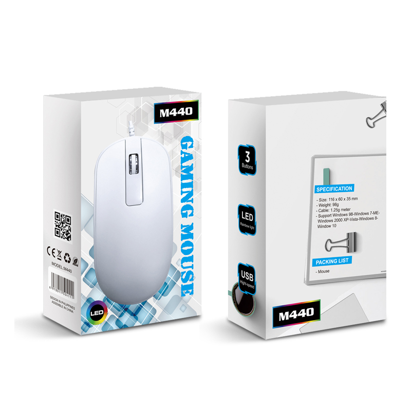 Zeus M-440 3-button wired business mouse is lightweight and quiet for ...