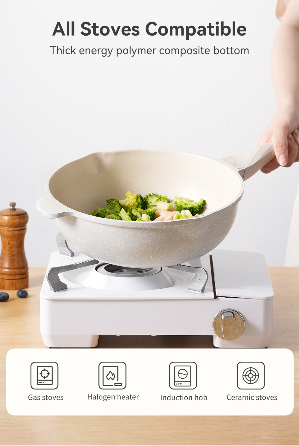 INSSA Non Stick Frying Pan Cookware Kitchenware Set Suitable For All ...