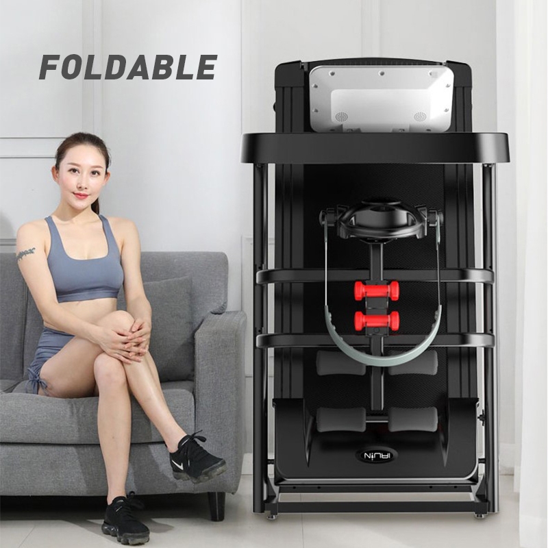 Motorized Treadmill A6 3.5HP Silver Frame Black with Elevator and ...