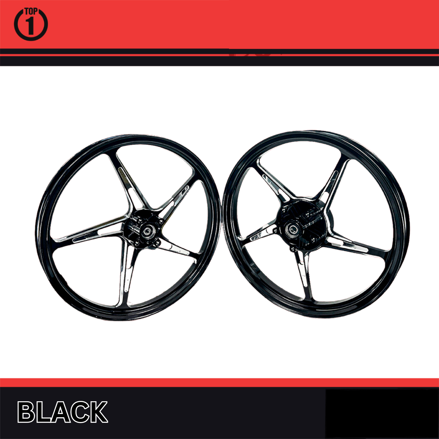TOP1 PH TRC CNC Malaysian Concept Mags Raizen 5 Spokes 1.6 x 1.85 x 17 ...