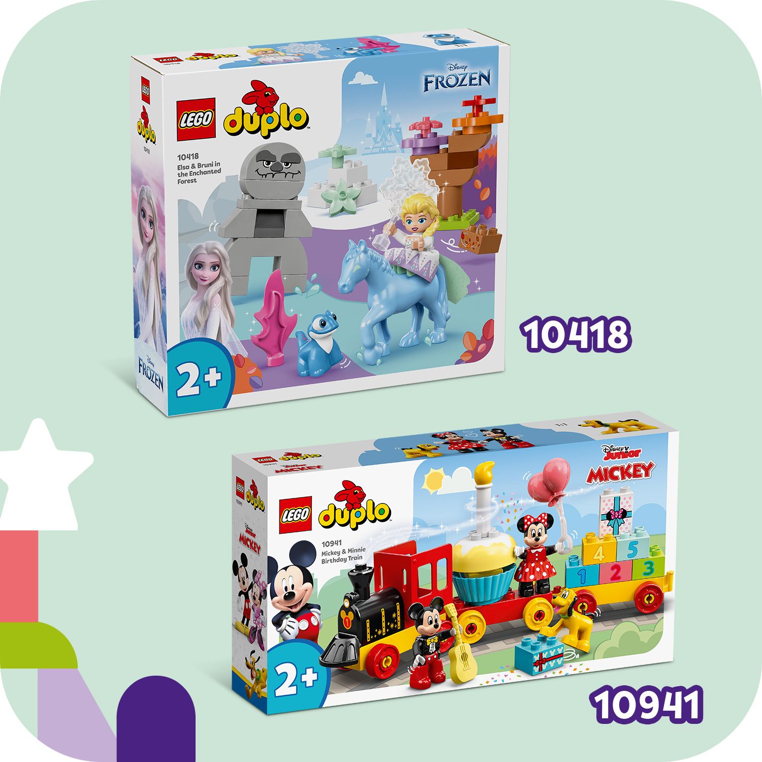 LEGO DUPLO Disney 10418 Elsa & Bruni in the Enchanted Forest (31 Pieces ...