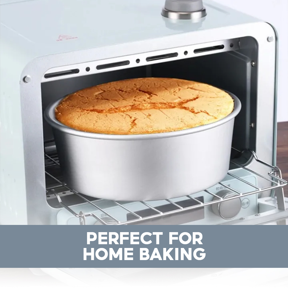 Round Cake Molder with Removable Bottom – 2/6/8 inch Nonstick Aluminum ...