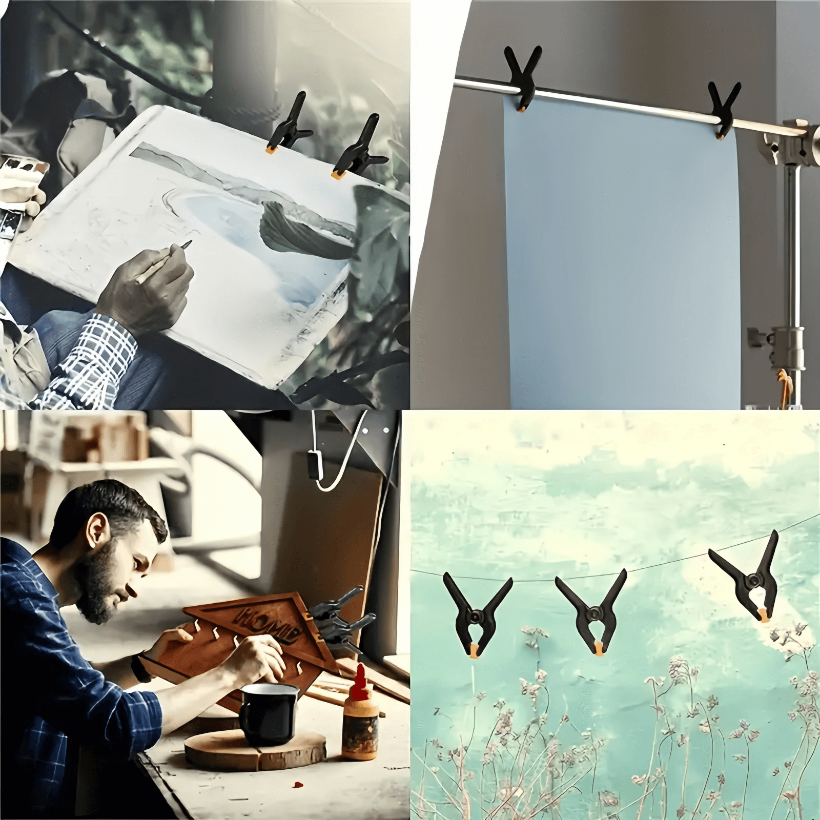 1pcs A-shaped clip Strong Spring Clamps Photography Backdrops and Home ...