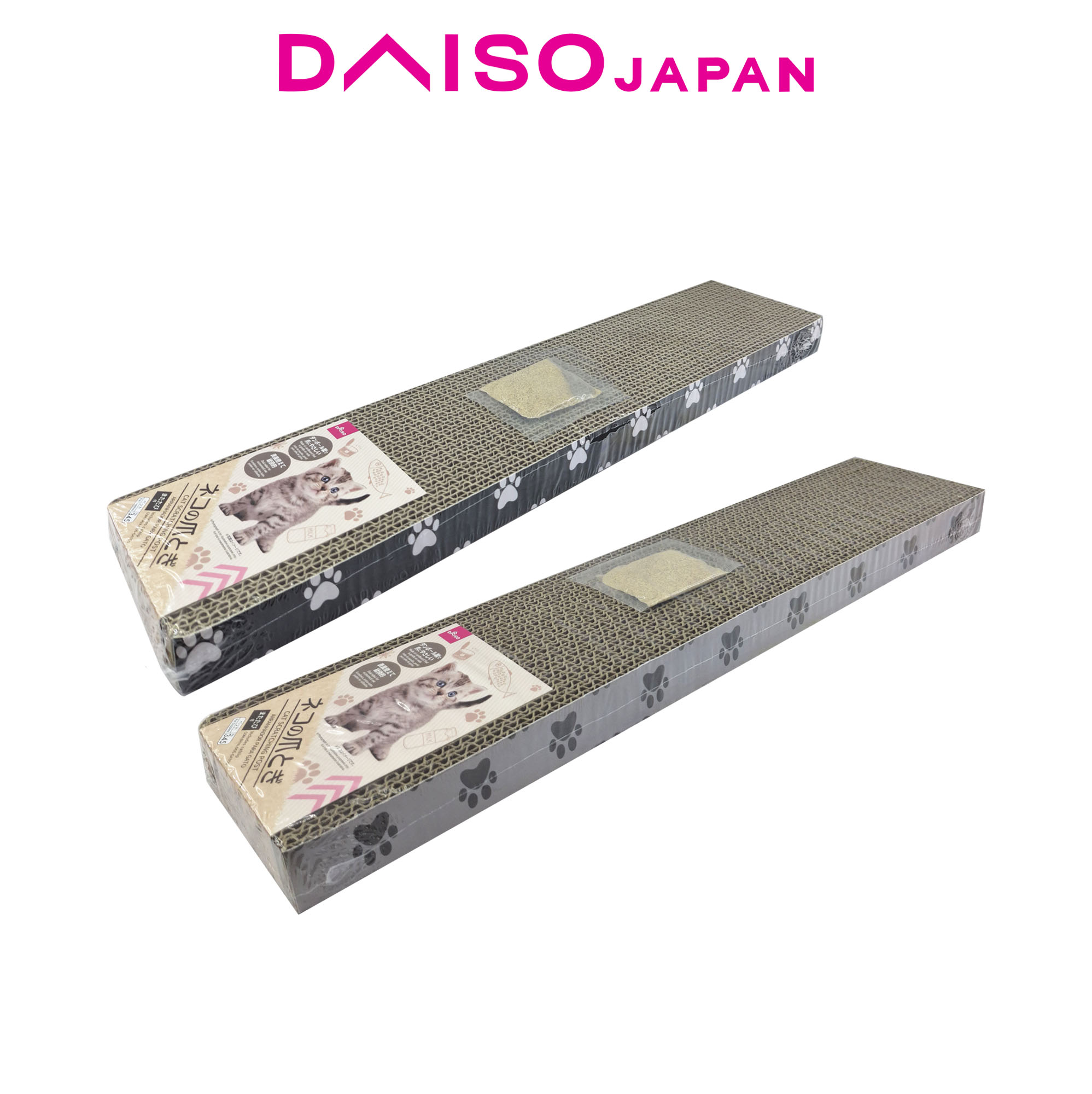 Daiso Cat Cardboard Scratcher Post with Catnip | Shopee Philippines
