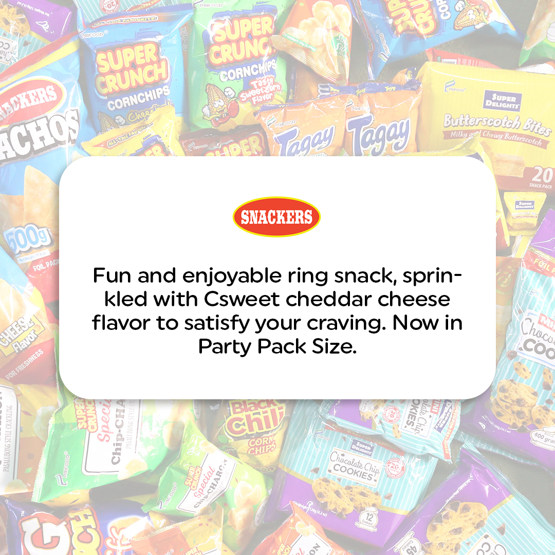 Snackers Cheese Ring 370g | Shopee Philippines